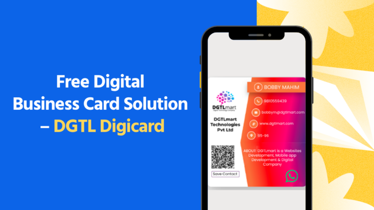 Free Digital Business Card Solution – DGTL Digicard